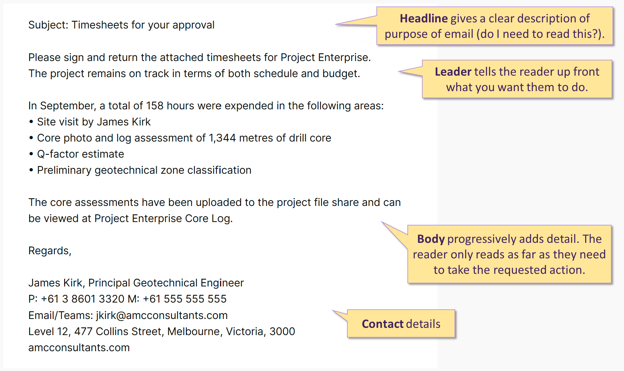 Email – Doxical Manual of Style